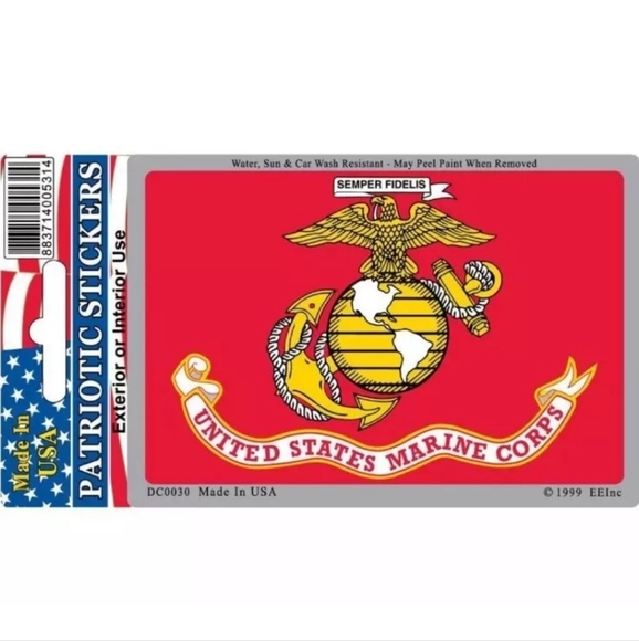 Eagle Emblems | Other | United States Marine Corps Laptop Window Cling ...